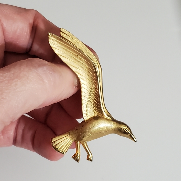 vintage Giovanni | Jewelry | Vintage Seagull Gold Brooch Giovanni Bird ...